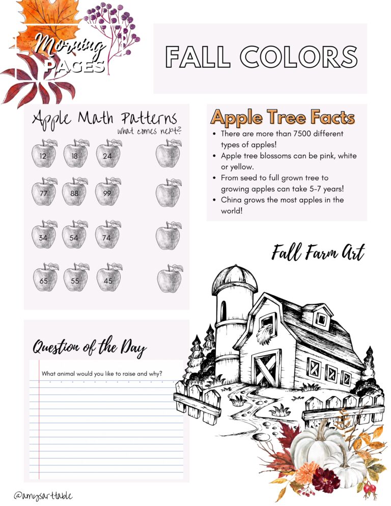 Fall Colors Printable – The Modern Homeschool