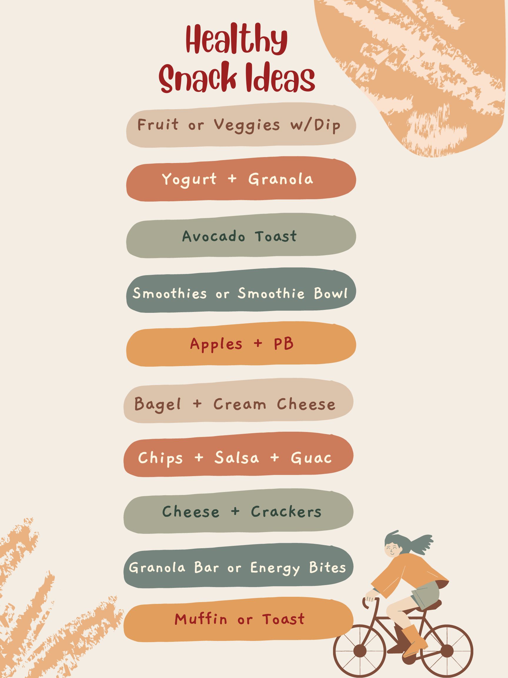 Healthy Snack Printable – The Modern Homeschool